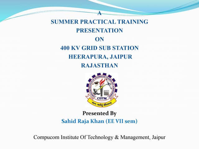 Substation Training presentation | PPT