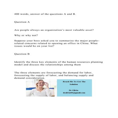 400 words, answer of the questions A and B.Question AAre.docx
