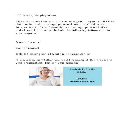 400 Words, No plagiarismThere are several human resource managem | PDF