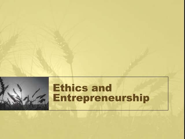 Business Ethics and Social Responsibility | PPTX
