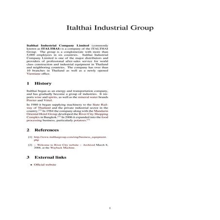 Italthai Industrial Group | PDF