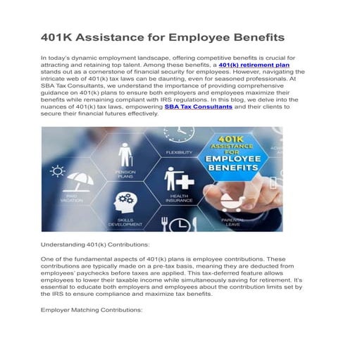 401K Assistance for Employee Benefits.pptx