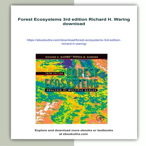 Forest Ecosystems 3rd edition Richard H. Waring | PDF