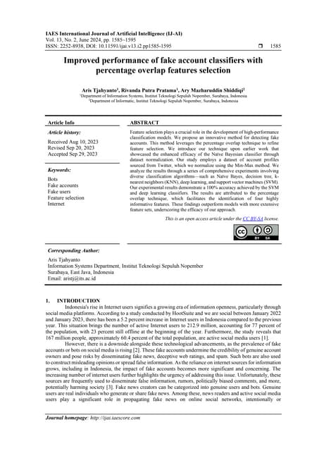 Seminar on detecting fake accounts in social media using machine ...