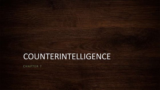 Inter Services Intelligence | PPT
