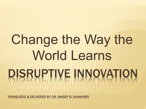What is disruptive innovation? | PDF | Business | Business and Finance