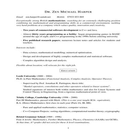 Dr_Zen_Harper_CV_May_2015 | PDF