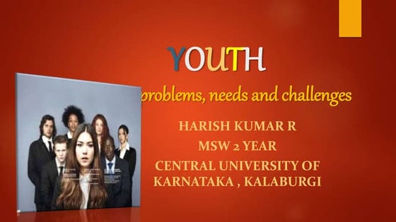 Problems of youth and their solutions | PPTX