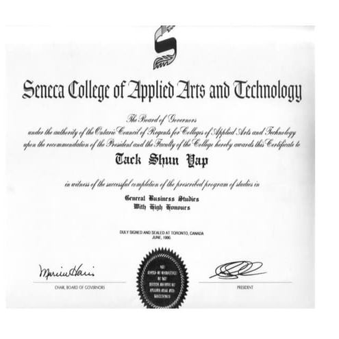 Copy of Seneca College Diploma - Resized | PPT