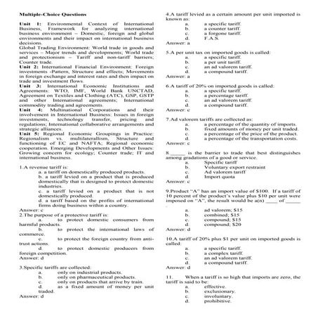 403 International Busines ib mcq | PDF