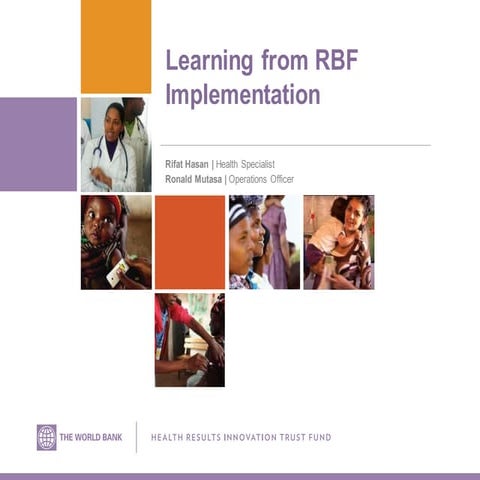 Annual Results and Impact Evaluation Workshop for RBF - Day Four ...