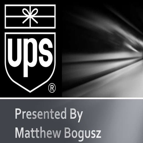 UPS Financial Statement Analysis Presentation | PPTX