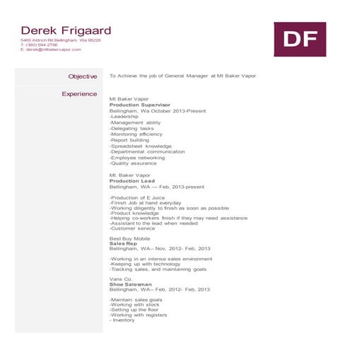 Jim Allan's Resume | DOC