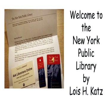 NY Public Library - Final Project - Powerpoint presentation | PPTX