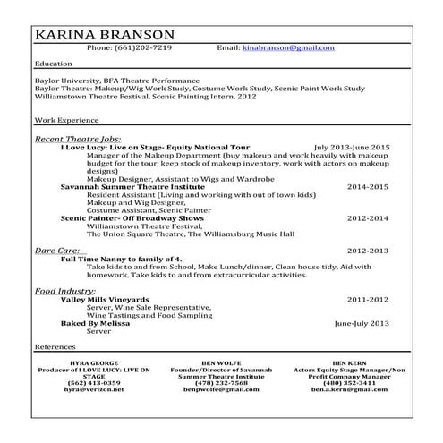 Work Resume | PDF