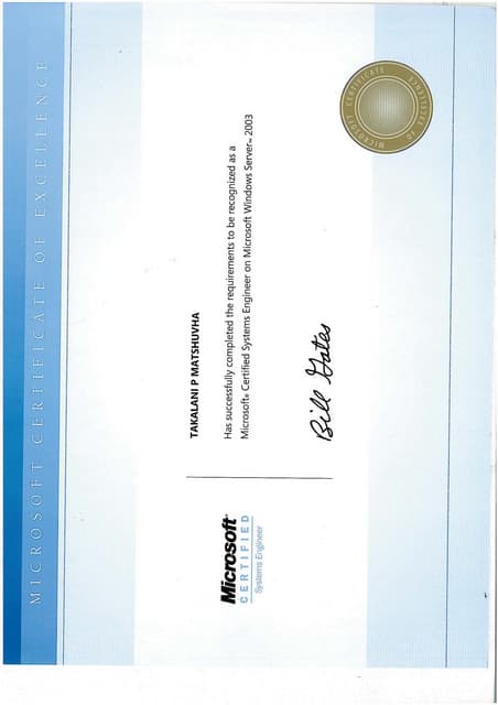 SITA certificates | PDF