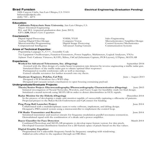 BFunsten_Resume | PDF | Digital Audio | Computer Software and Applications