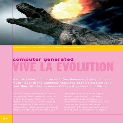 The Evolution of CGI and Its Influence on Storytelling | PDF