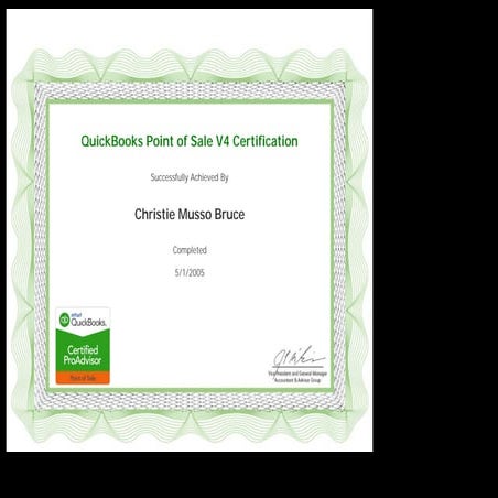 2004 POS Certification | PPT