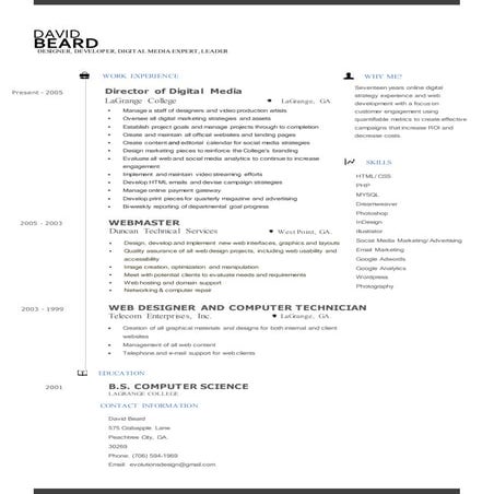 David Beard - Resume | DOCX