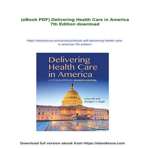 (eBook PDF) Delivering Health Care in America 7th Edition | PDF