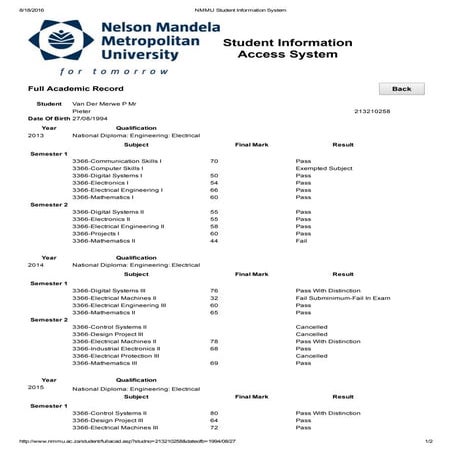 Full Academic Record | PDF