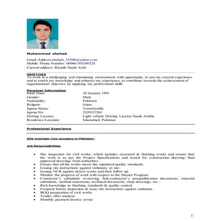shahab new cv | PDF