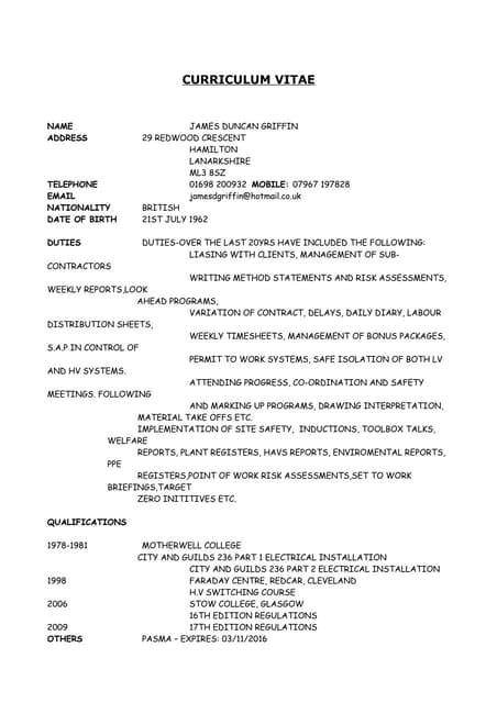 cv new chris palmer elec july2015 | DOCX