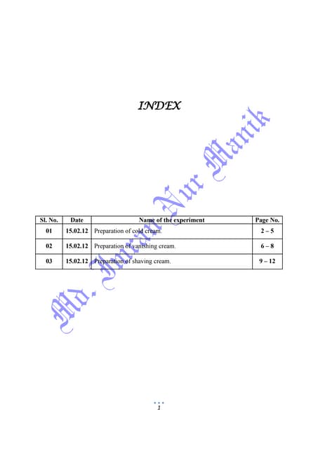 Cold cream vanishing cream | PPT