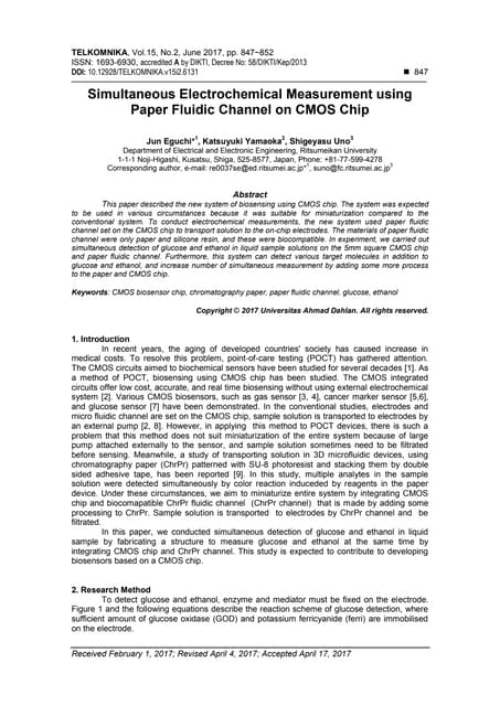Potentiometric Glucose Detection by Paper-based Electrochemical Sensor ...