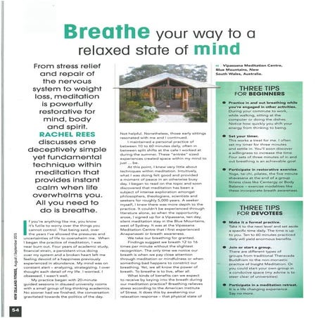 Feature Article Methode Media Meditation A4 | PDF