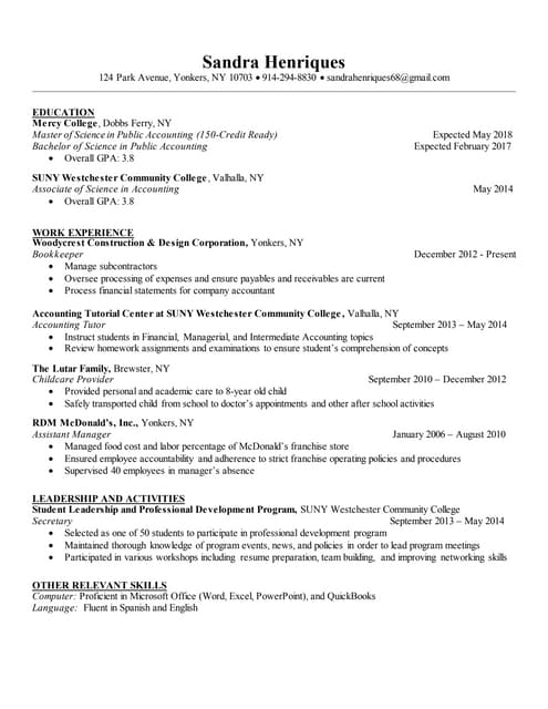 connie Stokes' Resume | PDF