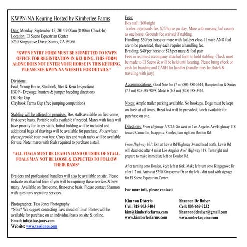 Keuring stabling 2014 final | PDF