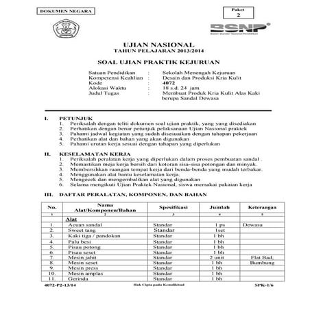 4072 p2-spk-desain dan produksi kria kulit | PDF