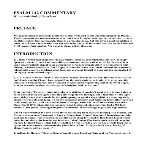 40763203 psalm-142-commentary | PDF