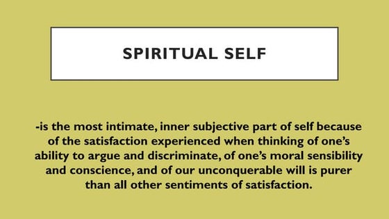 The Spiritual Self | PPTX