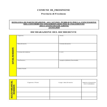 modello_domanda_affitto | PDF