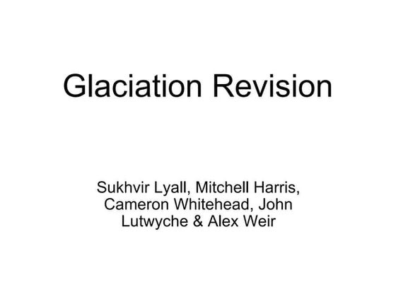 Glacial Features On Topographic Maps | PPT