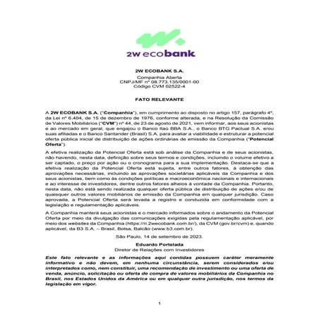 2w ecobank ipo | PDF