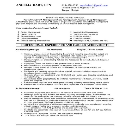 Angelia Hart LPN 2016 | PDF