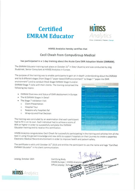 Cecil Cheah presentations