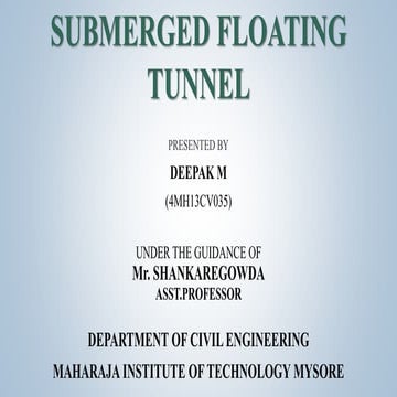 Submerged Floating Tunnel | PPTX