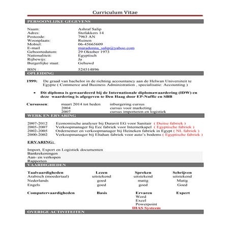 Ashraf SalipCV | DOC