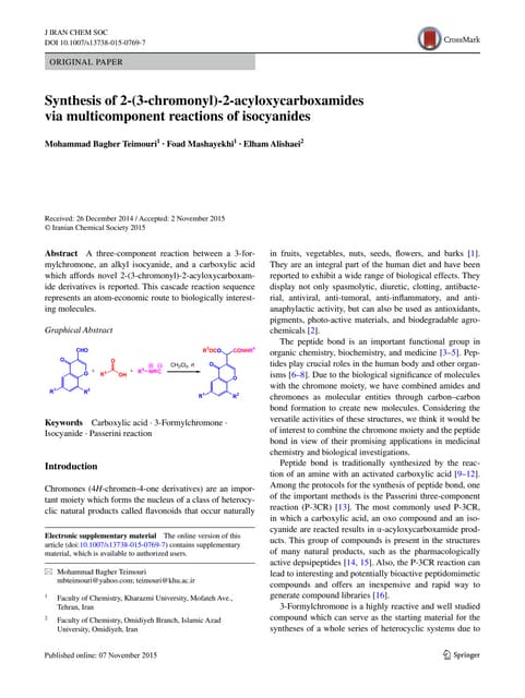SYNTHESIS OF CIPROFLOXACIN LACTATE PROCAINAMIDE | PDF | Pharmaceutical ...