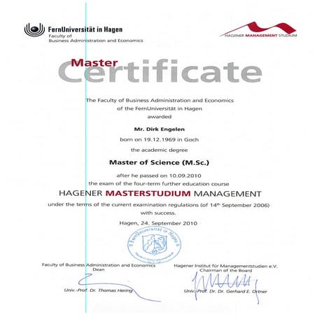 Master Certificate Page 1 English | PDF