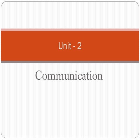 Communication | PPT