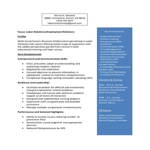 Denise resume 2016 | DOCX