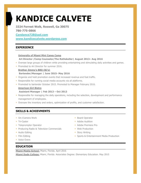 Resume 5 | DOCX