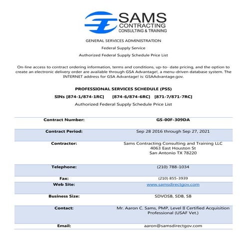 GSA Schedule Pricelist.PDF