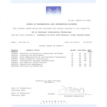 Degree_Transcript | PDF